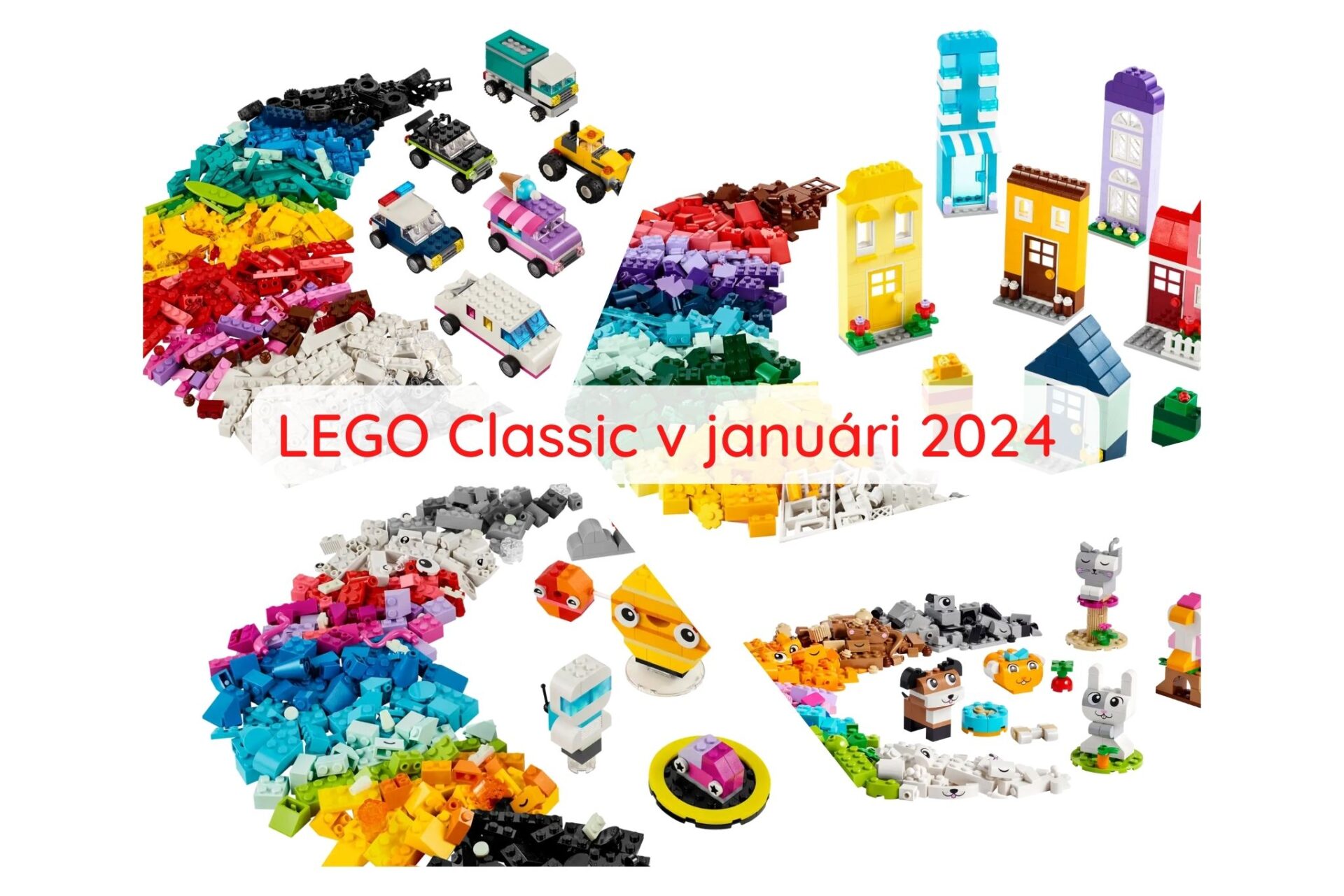 Štyri nové LEGO® Classic sety v januári 2024!